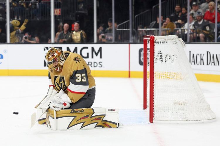 Marner scores first goals as Golden Knights burn Flames 6-1