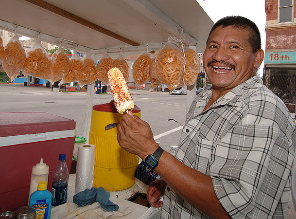 Mexican corn cobs
