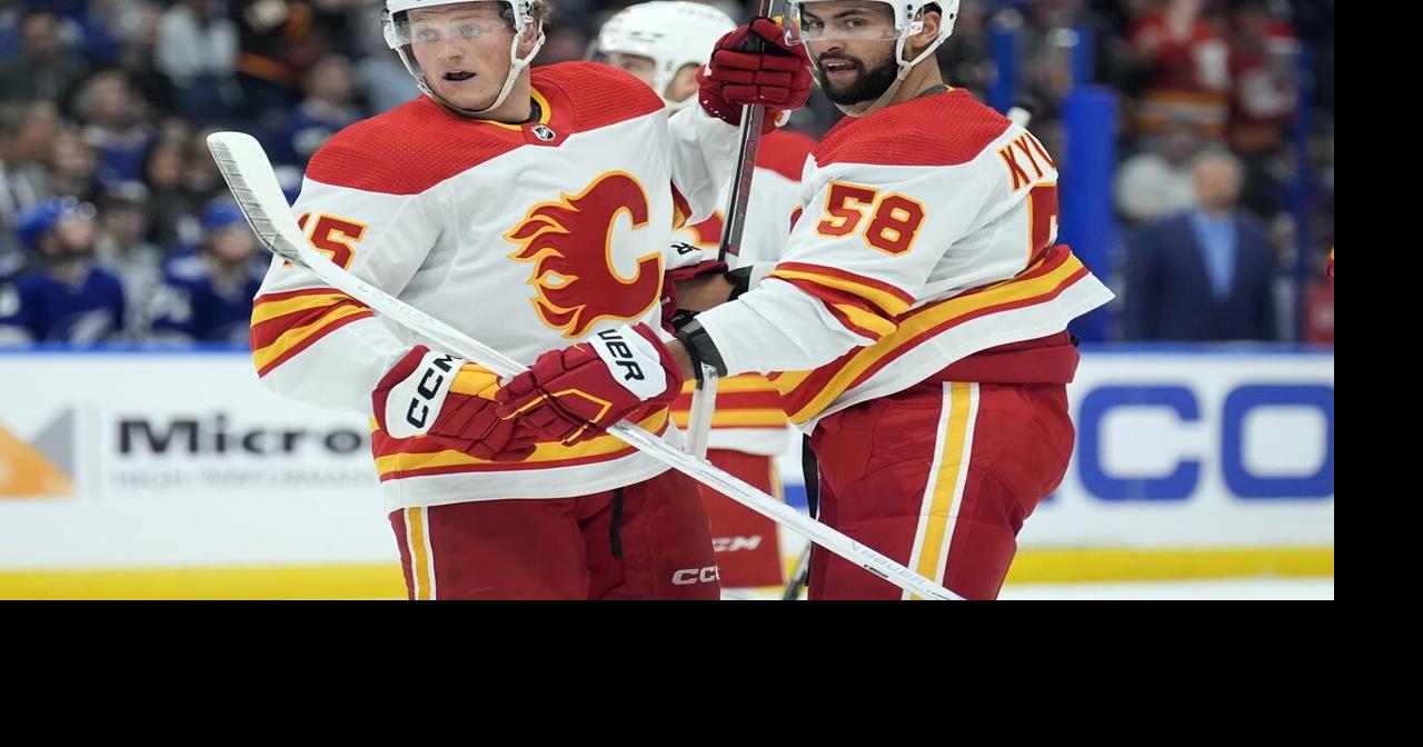 Sharangovich has 2 goals and 2 assists, Markstrom makes 19 saves and ...