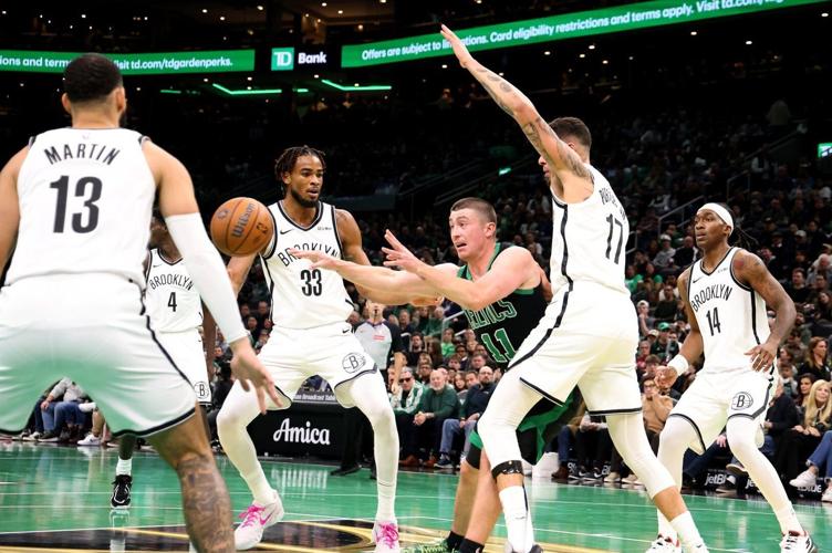 Nic Claxton has 1st NBA triple-double to help the Nets beat the Celtics