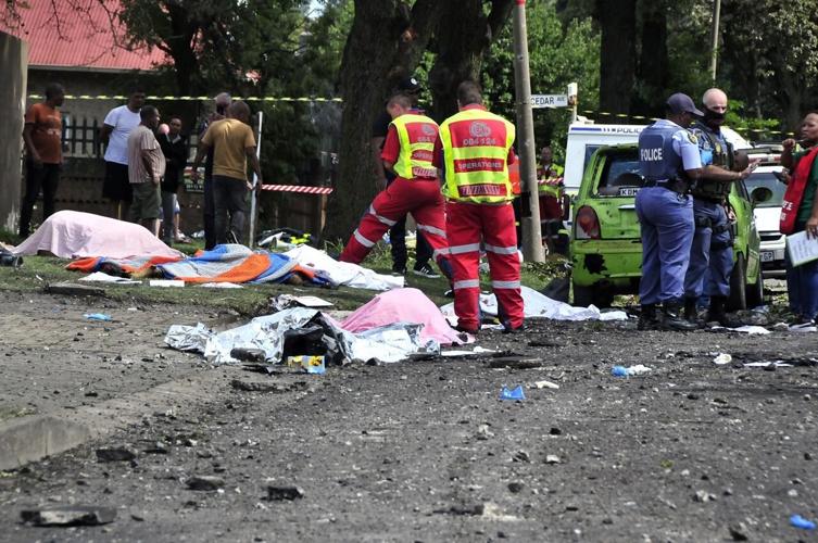 Truck with liquified gas explodes in South Africa; 8 killed