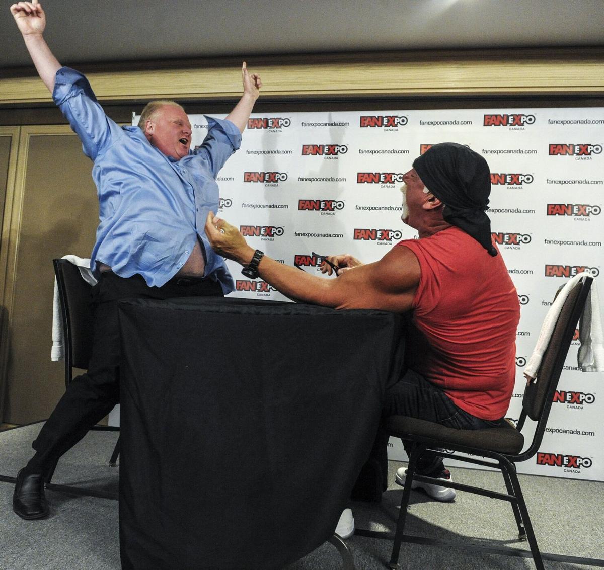 The time Hulk Hogan arm wrestled Rob Ford — and lost