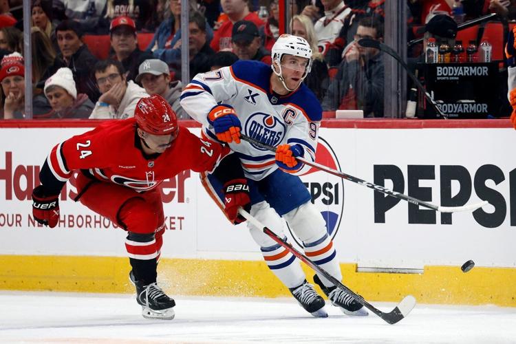 Draisaitl scores in overtime as Oilers edge Hurricanes 4-3