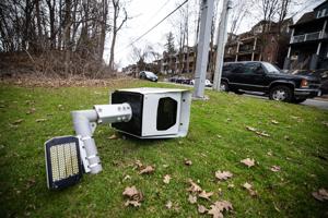 Timeline Parkside Drive speed camera vandalism Toronto
