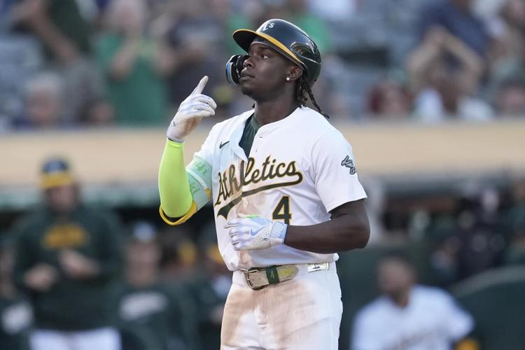 Lawrence Butler hits one of the A's five homers in an 8-2 win over the ...