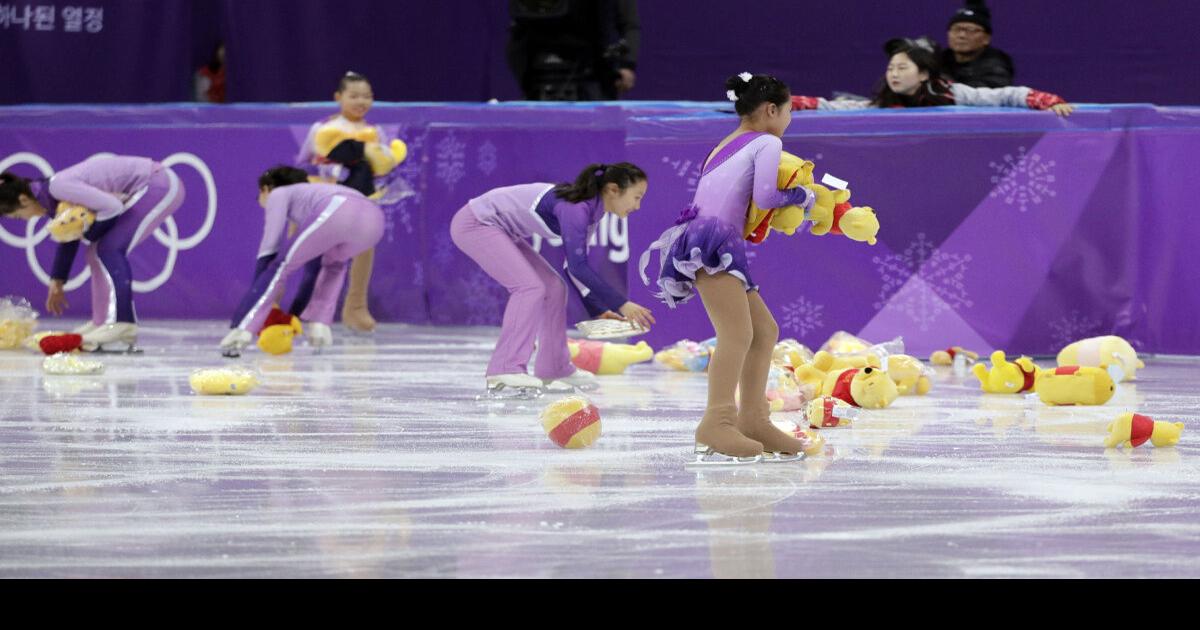 Winnie the Pooh makes a flying comeback at the Winter Olympics