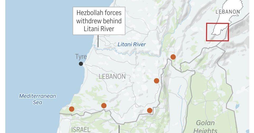 Hezbollah says it won't hand over weapons while Israeli troops remain ...