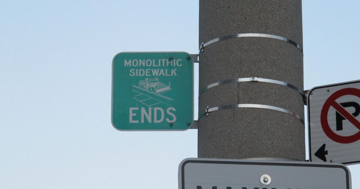 ‘Monolithic sidewalk’ signs a signal to snowplow drivers: The Fixer