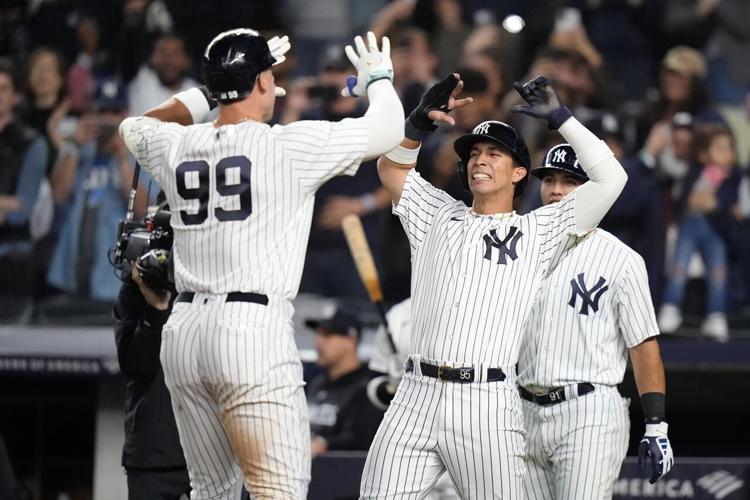 Judge hits 3 home runs, becomes first Yankees player to do it twice in ...