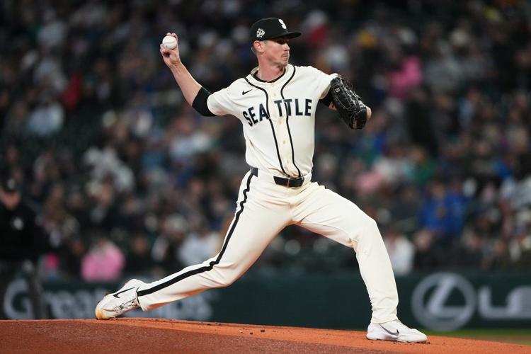 Mariners pitcher Emerson Hancock tosses 6 no-hit innings in 8-0 win ...