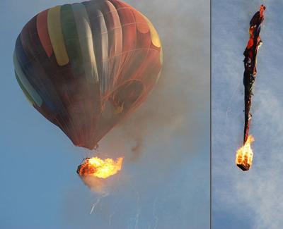 flaming balloon