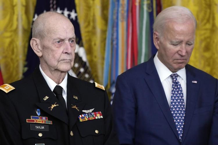 Joe Biden awards Medal of Honor to Army helicopter pilot who rescued soldiers in a Vietnam firefight