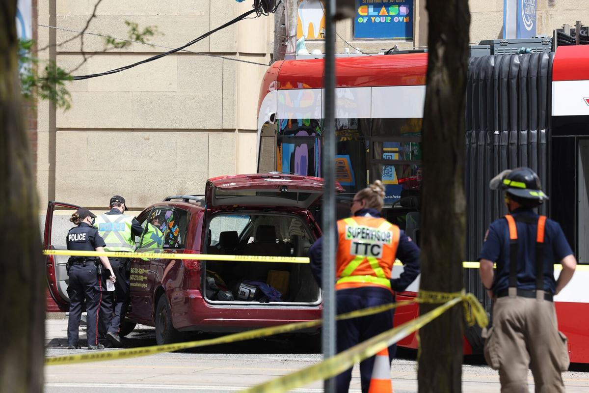 TTC streetcar derailed after downtown Toronto collision