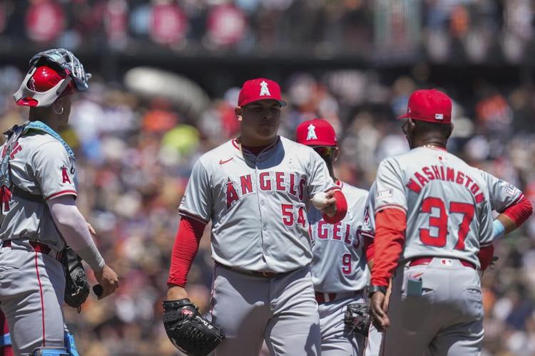 Angels cut long-struggling lefty José Suarez, bring up Zach Plesac ...