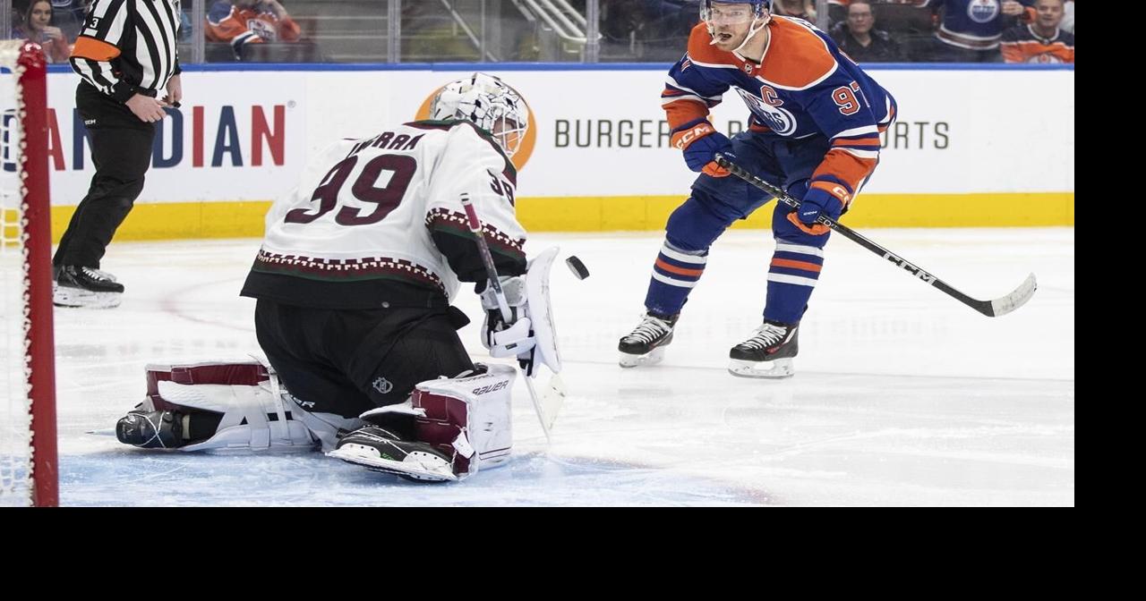 McDavid hits 60-goal mark with OT winner as Oilers hand Coyotes 4-3 loss