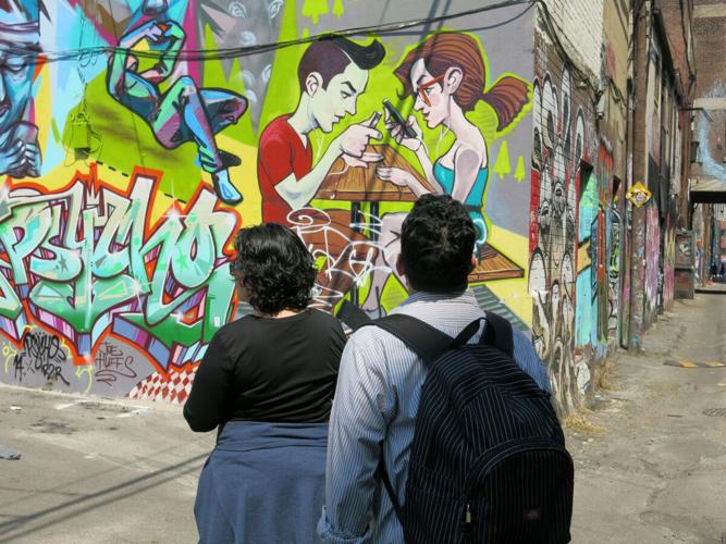Graffiti walk exposes street artists’ work