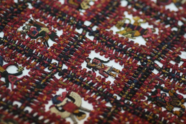 Peru displays pre-Incan funeral shroud returned from Sweden