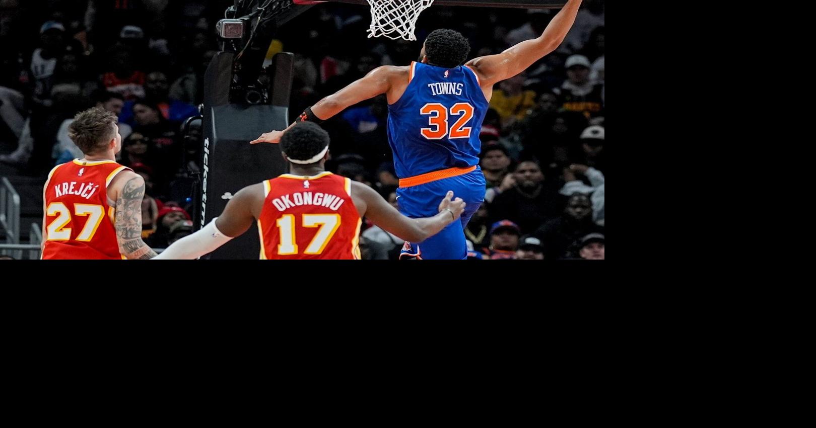 Karl-Anthony Towns scores 36 and Jalen Brunson adds 34 as Knicks hold ...