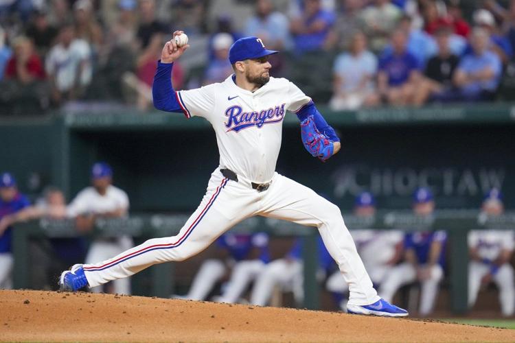 Texas Rangers pitcher Nathan Eovaldi removed after 2 innings because of ...