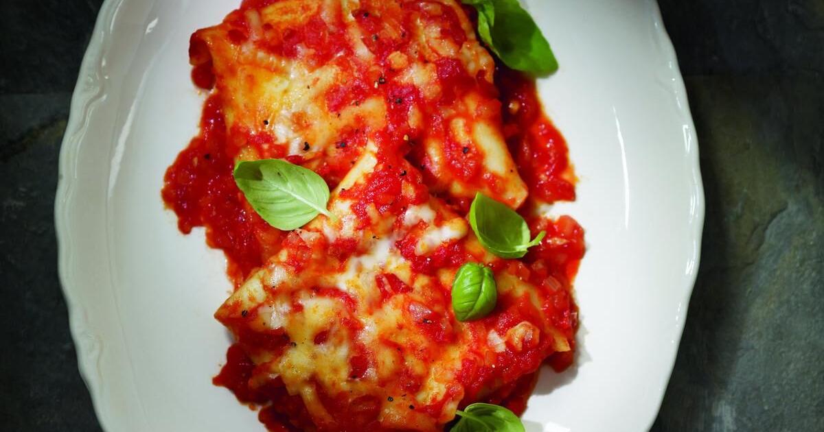 Ricotta and Spinach Stuffed Fazzoletti