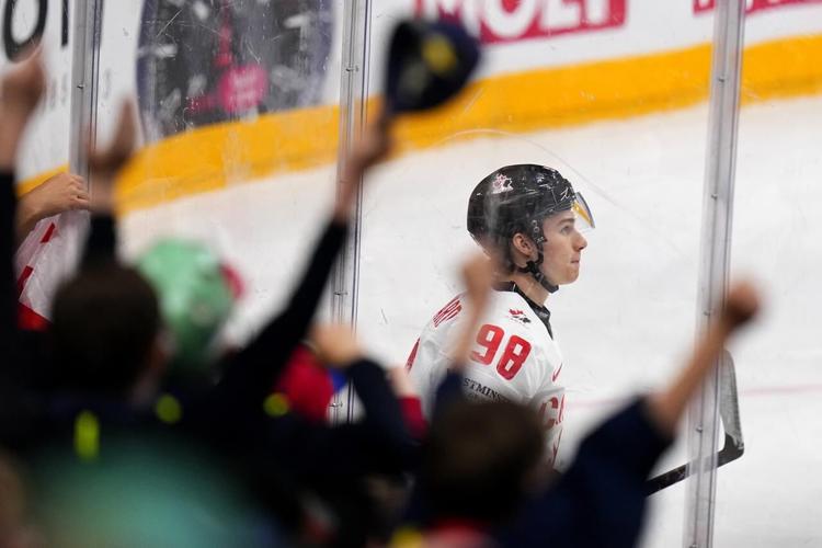 Connor Bedard scores twice as Canada rallies to beat Britain 4-2 at hockey worlds