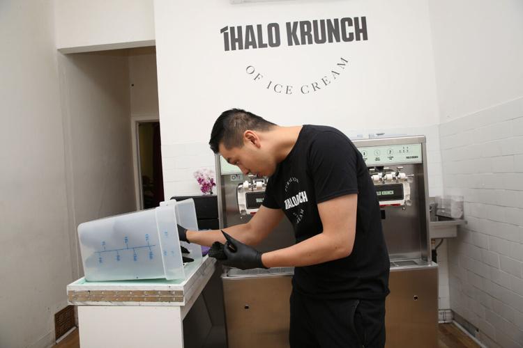 iHalo Krunch mixes charcoal and ice cream for a buzz-worthy dessert