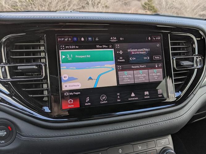 Inside Uconnect 5 in the Dodge Durango GT