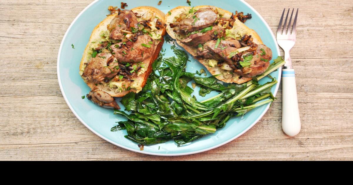 Upgrade your basic avocado toast with chicken livers