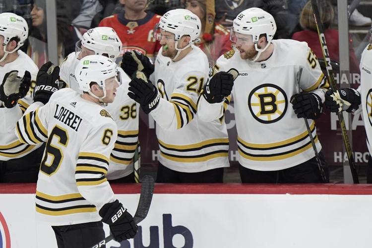Swayman stops 38 shots, Bruins roll past Panthers 5-1 for 1-0 series lead