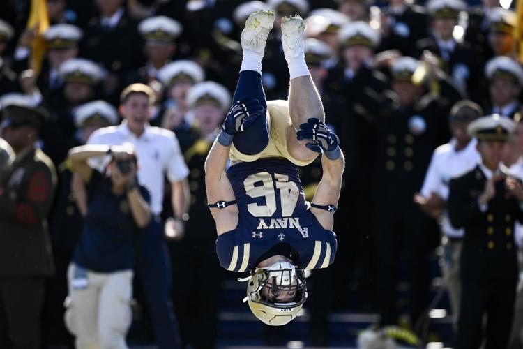 Peele returns 2 interceptions for TDs, No. 25 Navy overpowers Charlotte ...