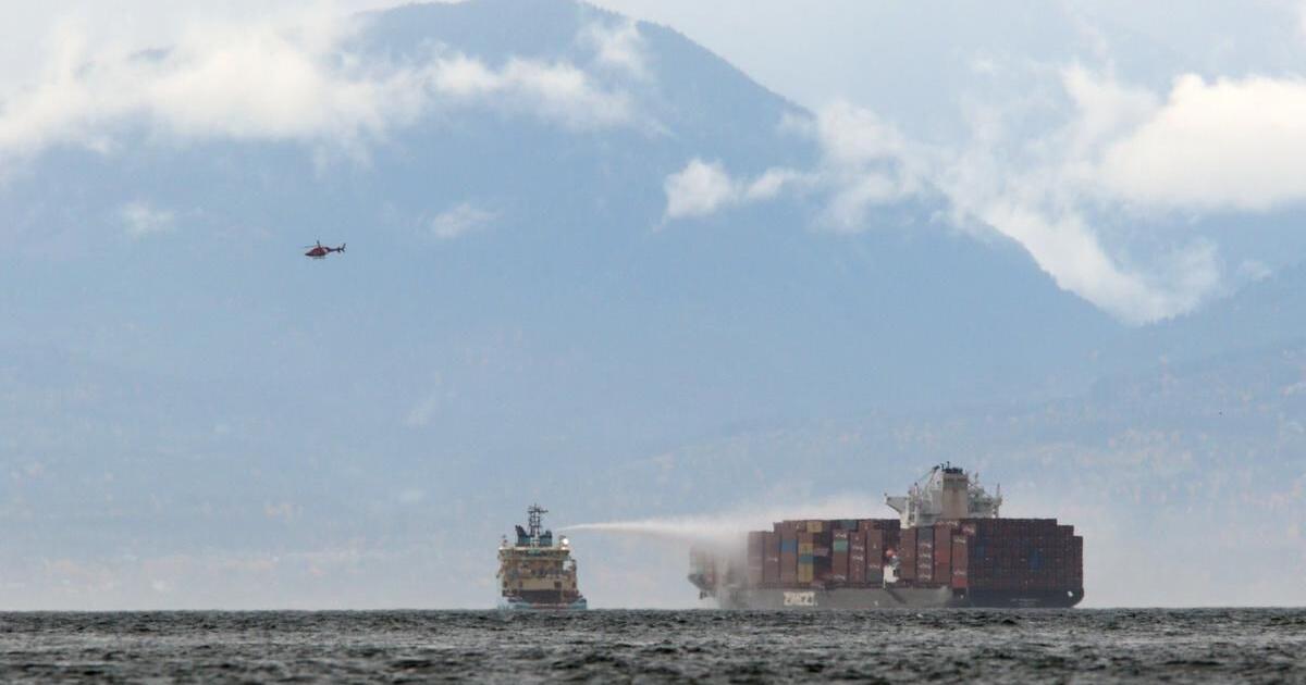 This container ship’s spilled cargo is floating ominously off the B.C ...