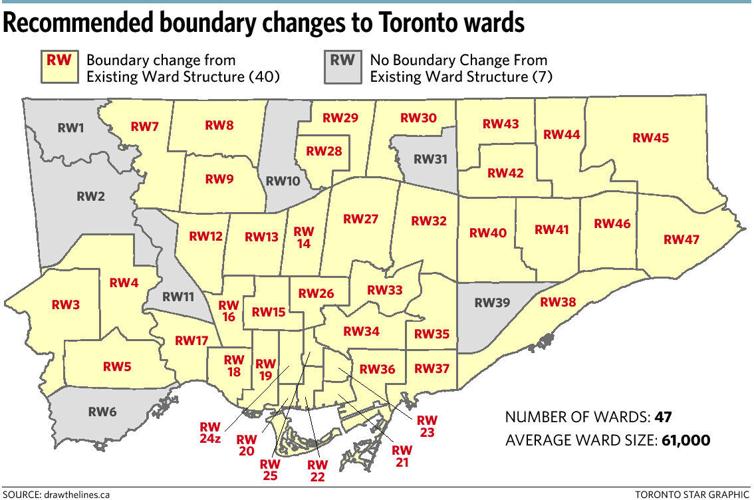 Three seats being added to Toronto council for the 2018 election