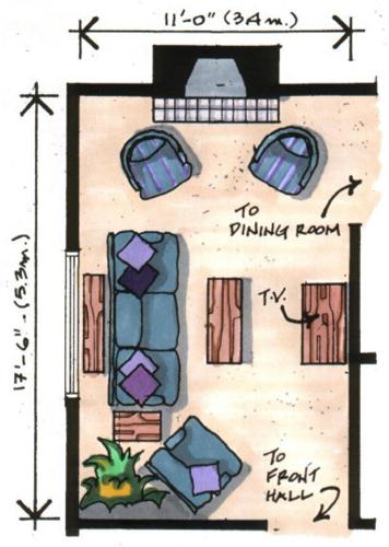 Creative Space: It's easy to create balance in long room