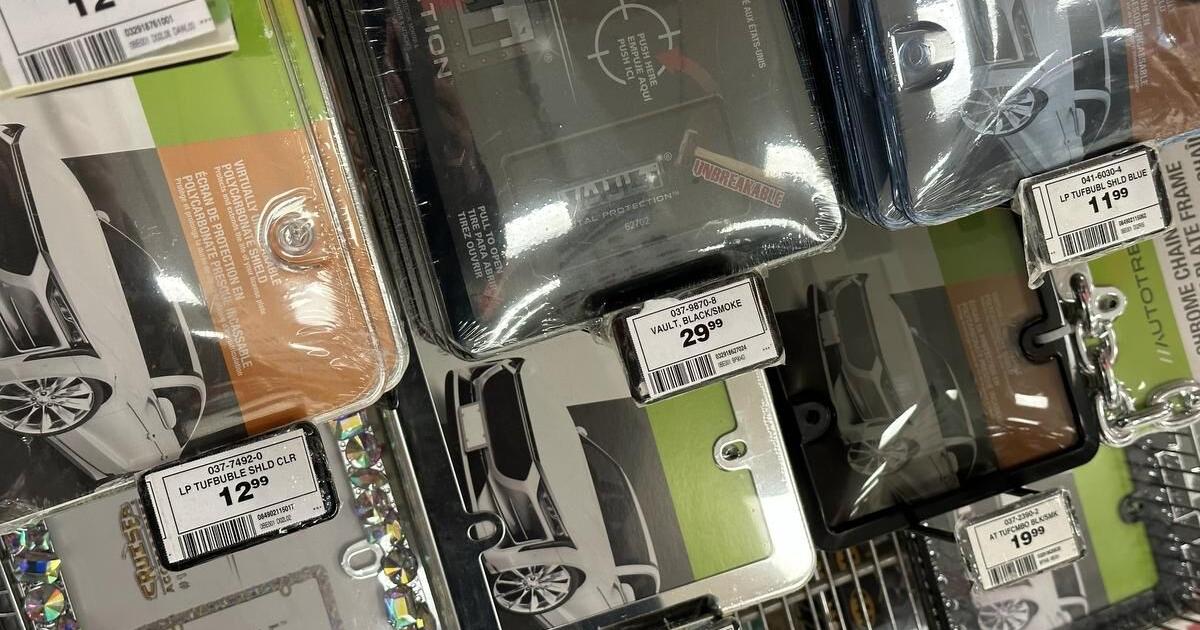 License covers are illegal to use in Ontario. So how can stores sell them?