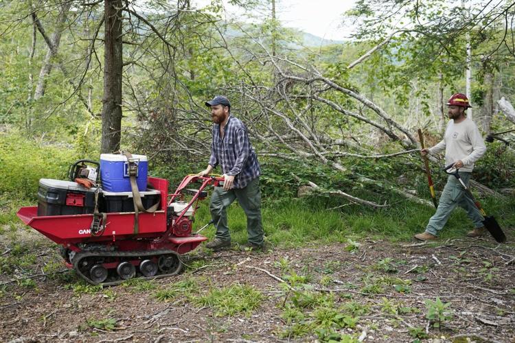 Volunteers repair damaged parts of Appalachian Trail by hand almost a ...