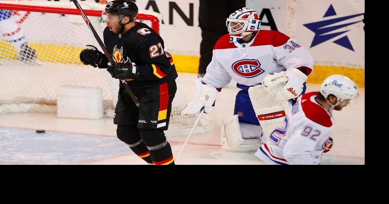 Calgary Flames win with Sutter behind the bench again, beat Canadiens 2-1