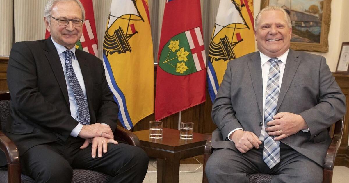 Doug Ford and Blaine Higgs meet in Toronto, discuss carbon tax and trade