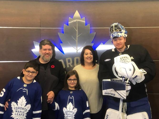 ‘It’s hard to believe.’ Kade Foster, 11, meets Maple Leafs one week ...