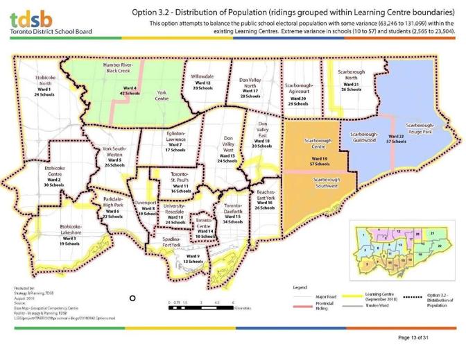 TDSB draws up six maps of potential ward boundaries
