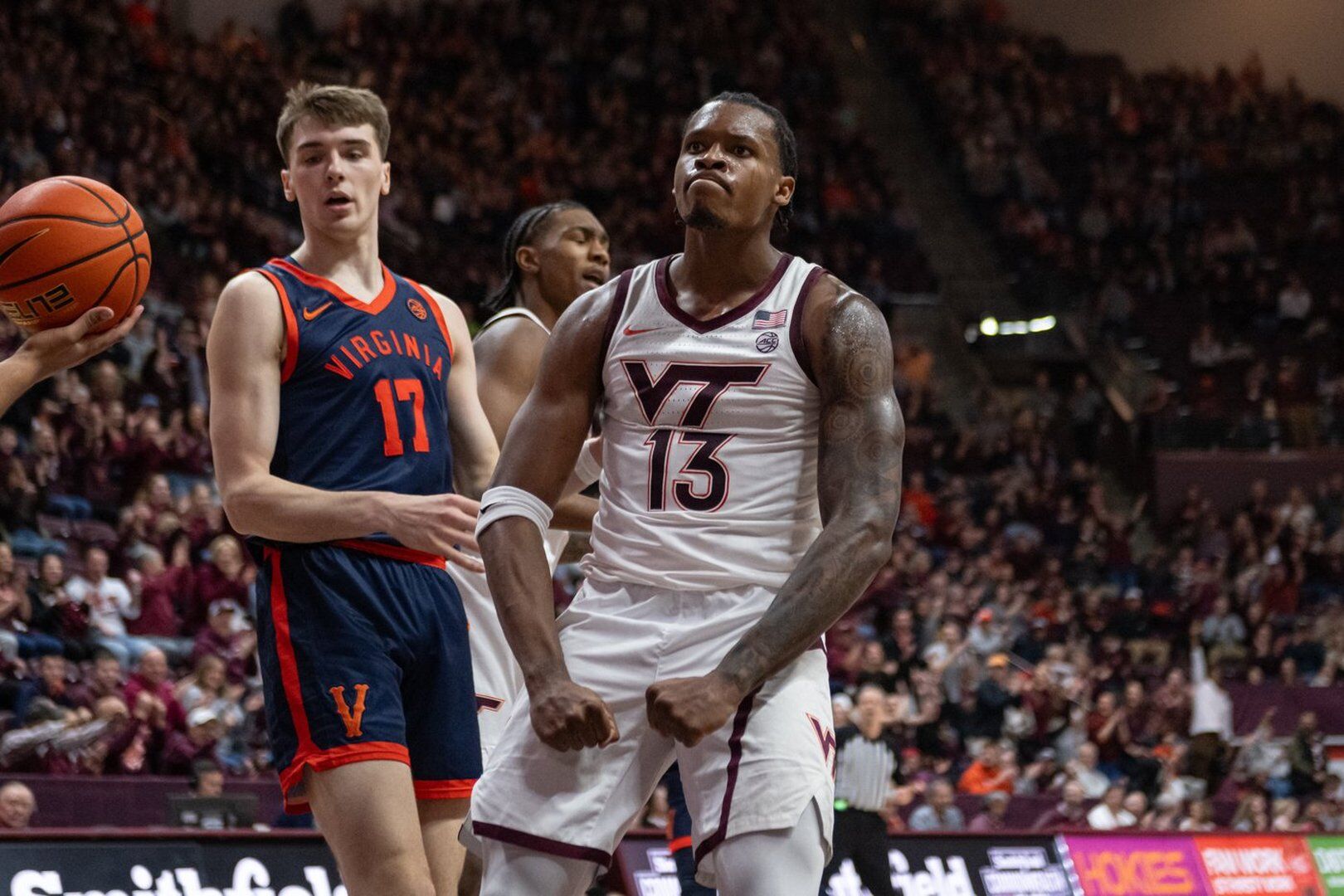 Virginia Tech pulls away from No. 21 Virginia in triple overtime for 95 ...
