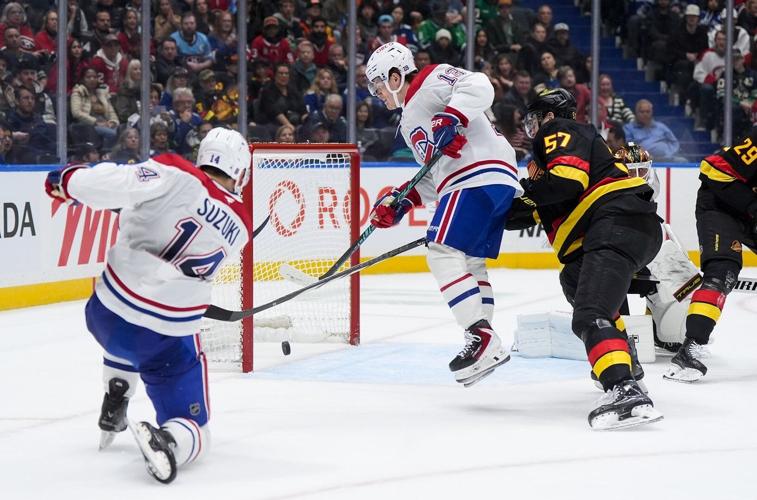 Demidov records three points, Canadiens come back for 4-3 win over Canucks