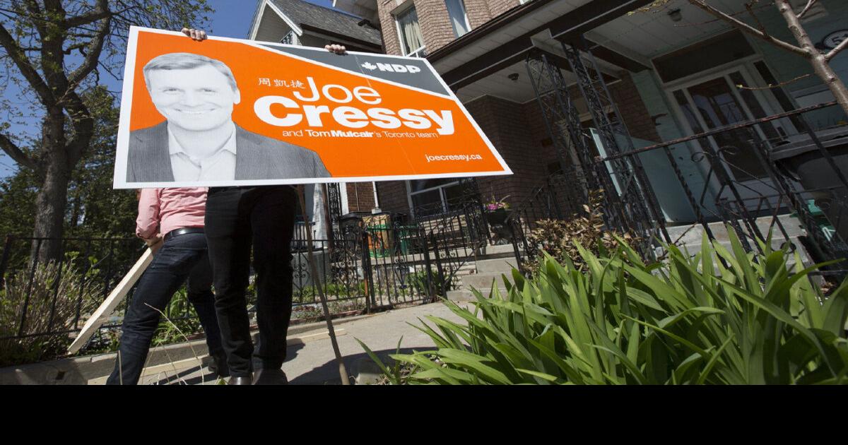 NDP candidate Joe Cressy reports missing, damaged signs to Toronto police