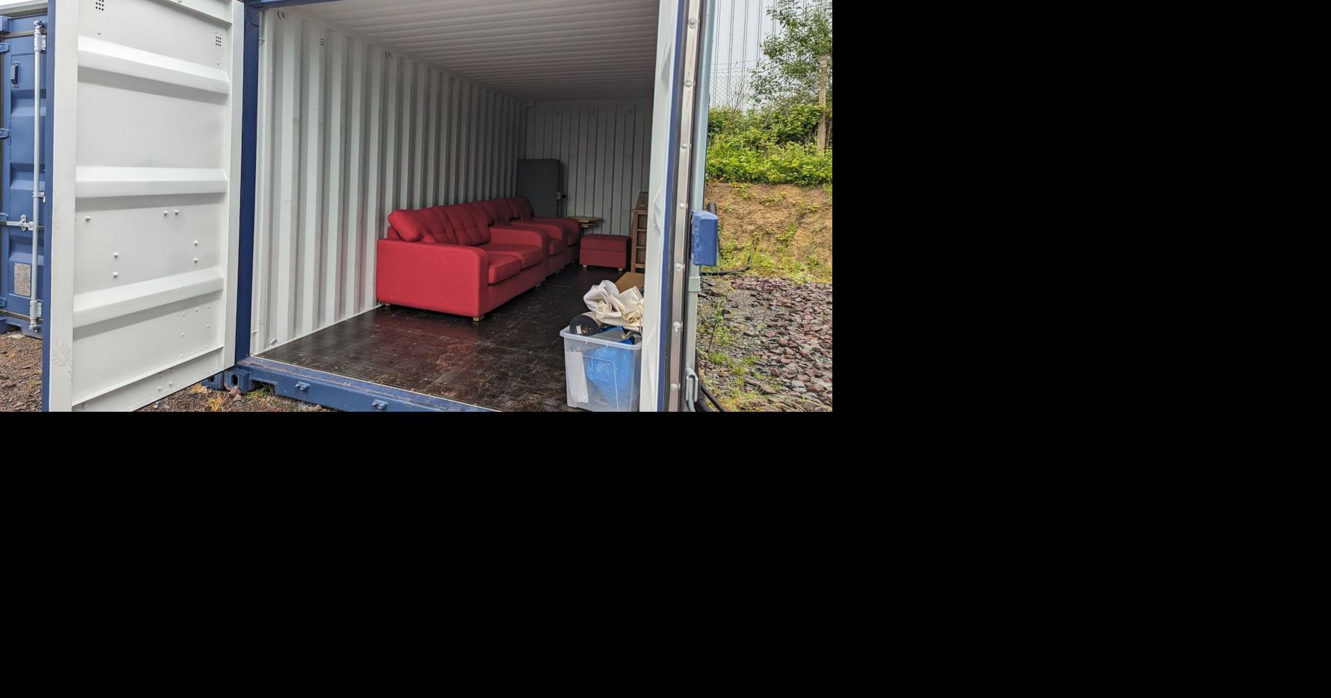 Is an unauthorized dwelling inside that storage building?