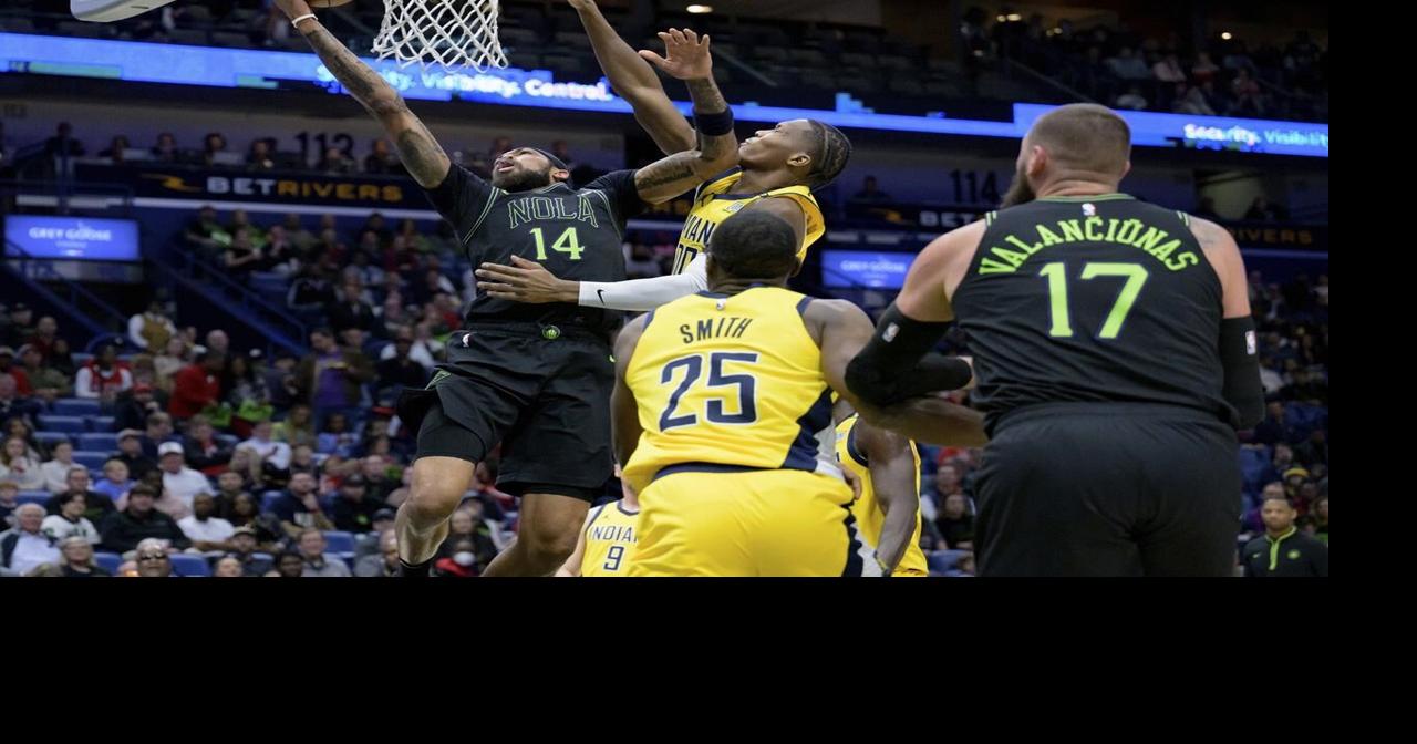 Pelicans tie franchise record with 48-point 1st quarter, rout Pacers ...