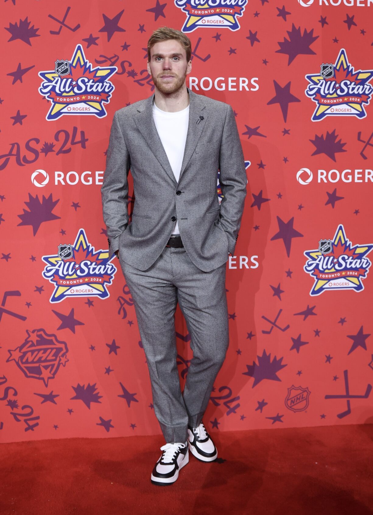 NHL All-Stars Mitch Marner, Connor McDavid bring the fashion