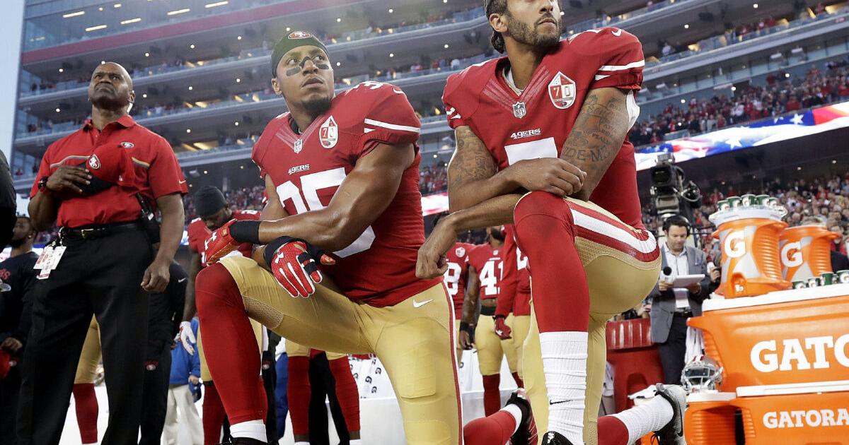 Soldiers fought for the right to 'take a knee'