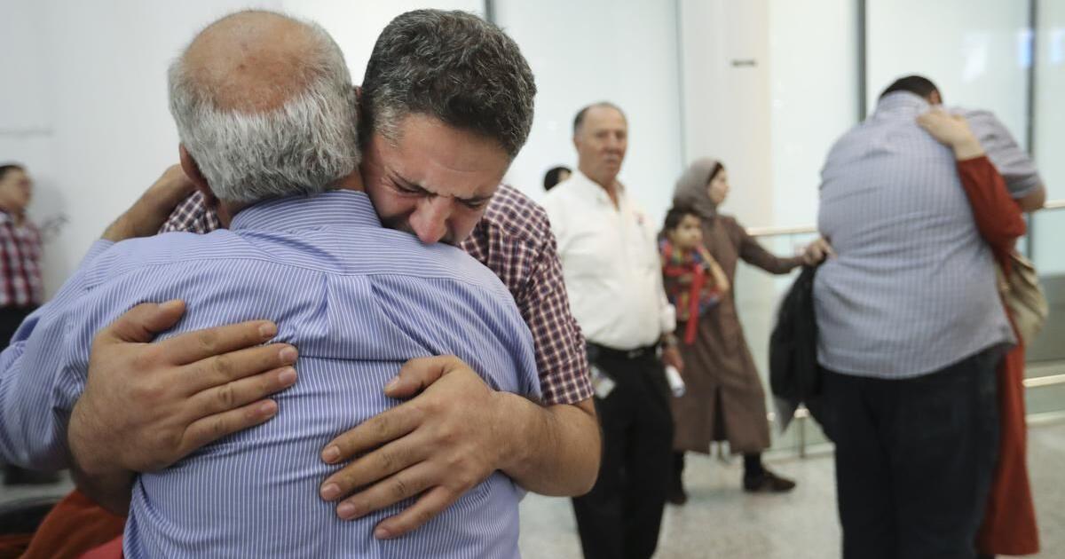 ‘It feels like a dream’: Syrian refugee family in tearful reunion at ...