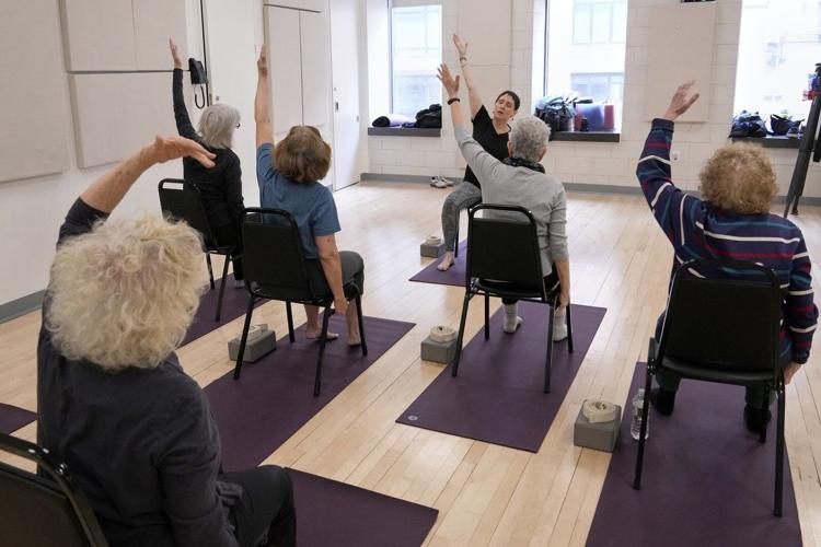 Emotional well-being. Fall prevention. Chair yoga has a lot to offer ...