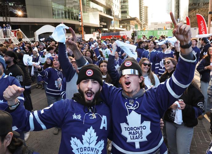 Fans feel the hope at Maple Leaf Square tailgate party