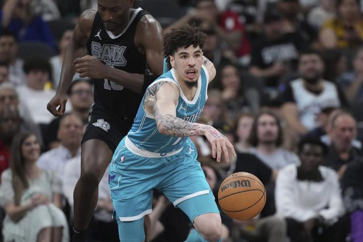 Hornets make franchise-record 26 3s and Ball has 27 points and 14 ...